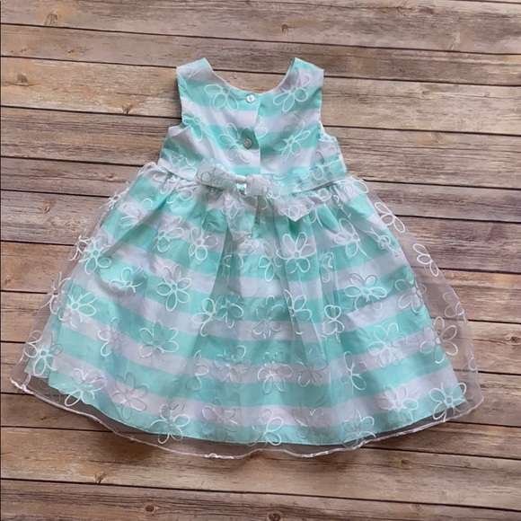 George | Dresses | Girls 5t Adorable Dress With Flowers And Stripes ...